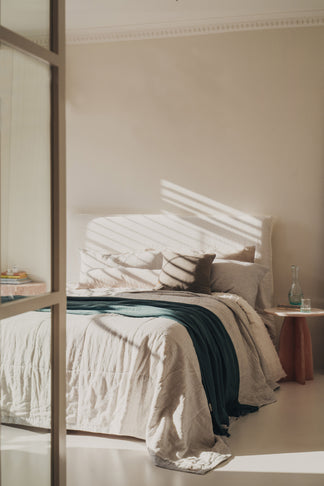 Sanctuary Linen Bed Head with Slipcover | Ivory – Saardé